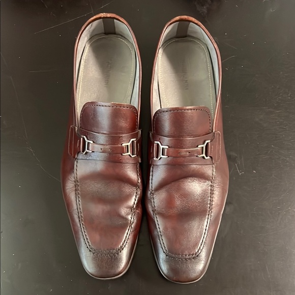 Magnanni | Shoes | Magnanni Brown Leather Slipon Loafers With Horsebit ...